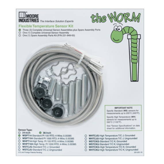 Moore Industries the WORM® Flexible Sensor Kits for Thermowell ...